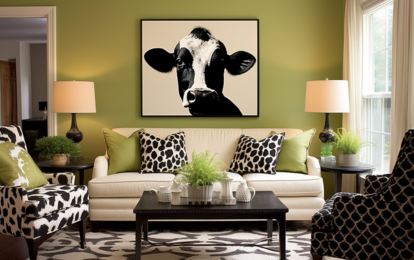 Rustic Chic: Stylish Ideas for Cow-Inspired Room Decor - Untamed Creatures
